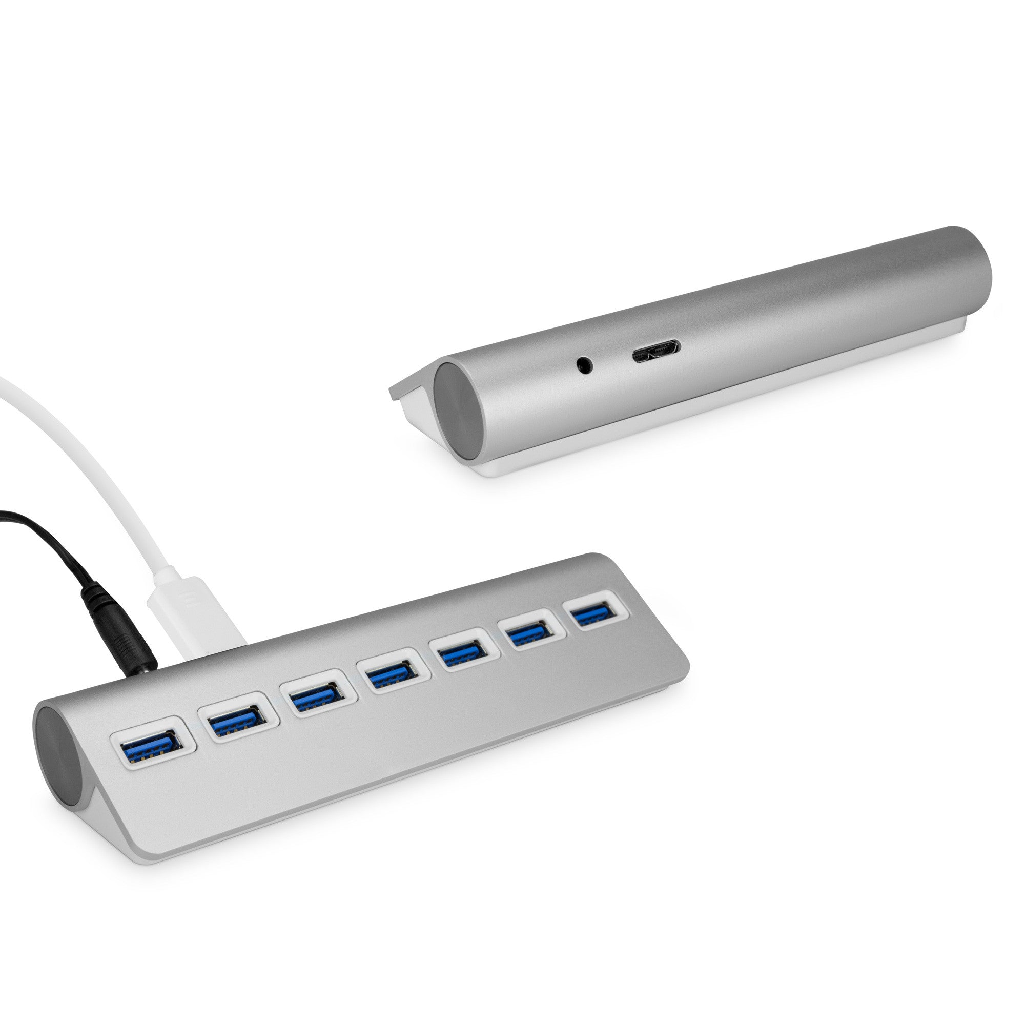 Universal Minimus Brushed Aluminum USB-C Hub - 7-Port - 7 USB Type C ...