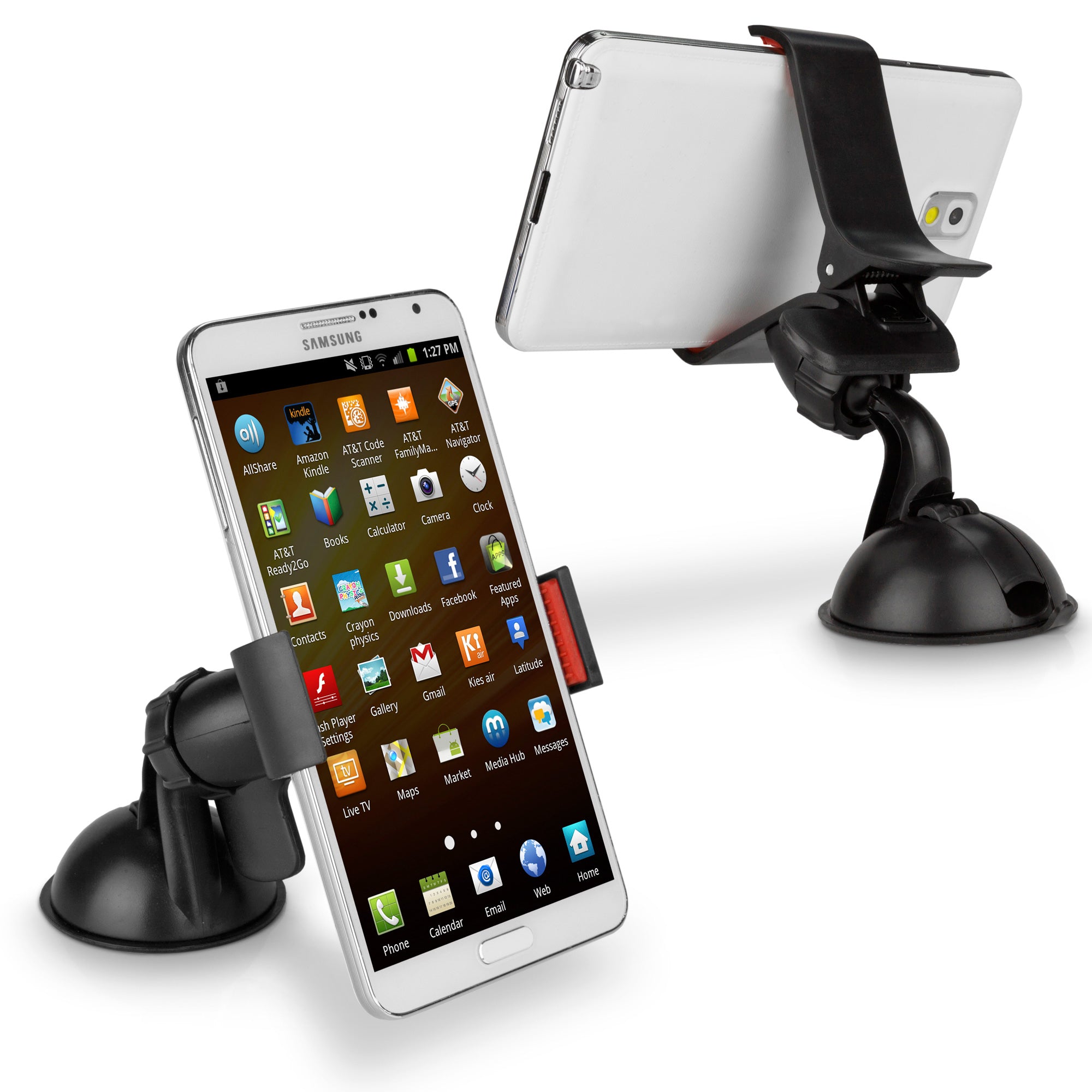 HandiGrip Apple iPhone 13 Car Mount - Suction Mounted Car Mount with ...