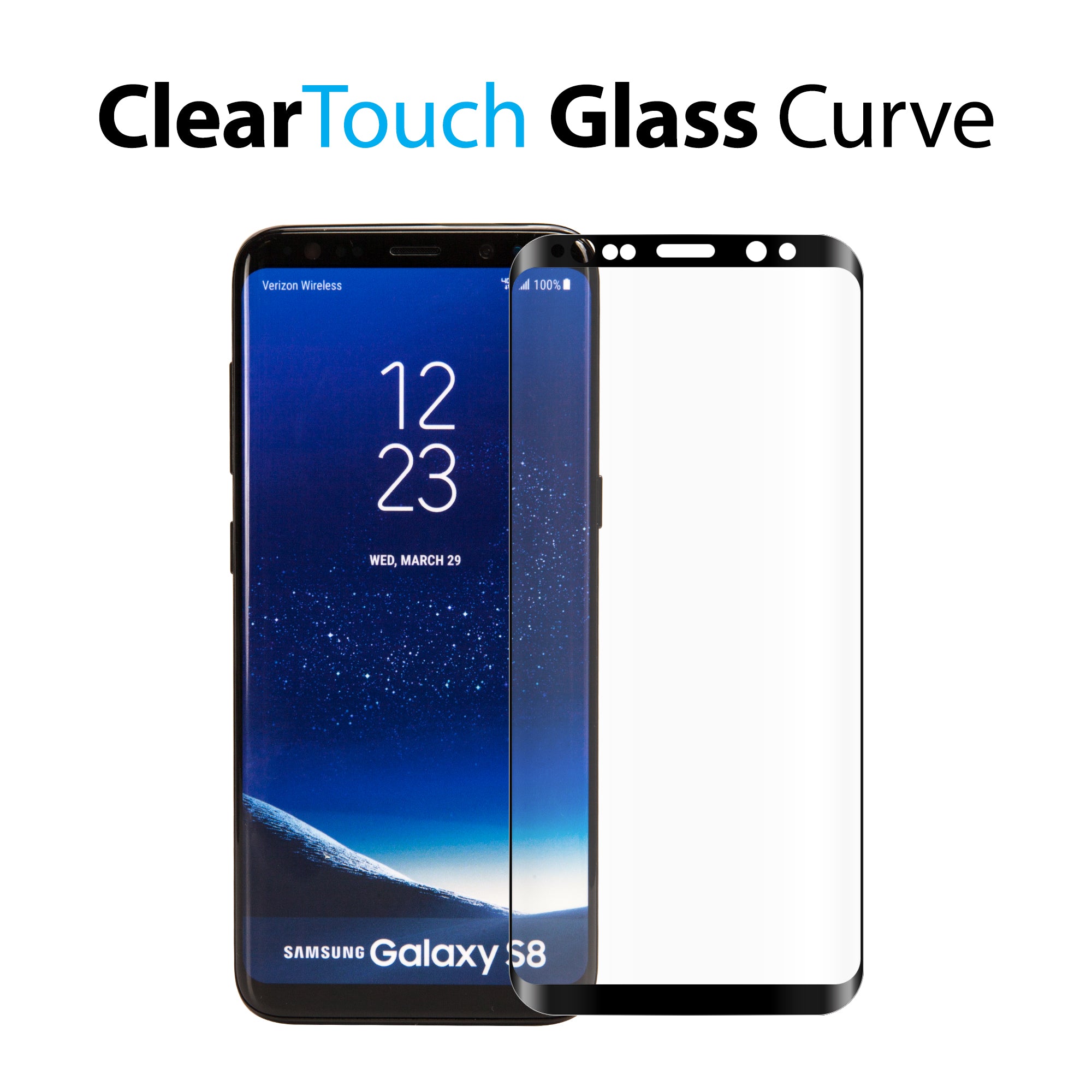 Samsung Galaxy S8 ClearTouch Glass Curve - 9H Tempered Glass Screen ...