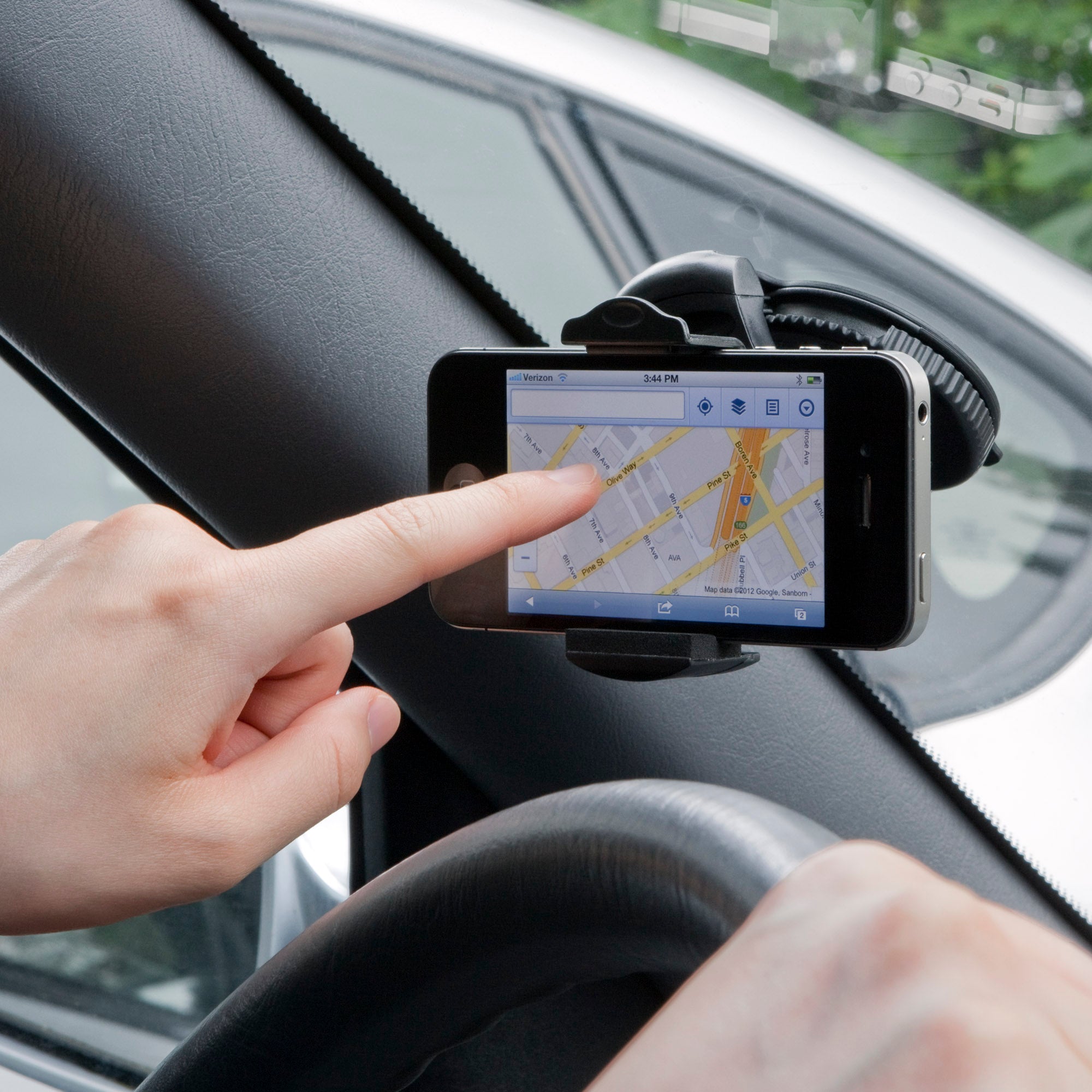 Apple iPhone 13 TinyMount - Suction Mounted Car Mount with Adjustable ...